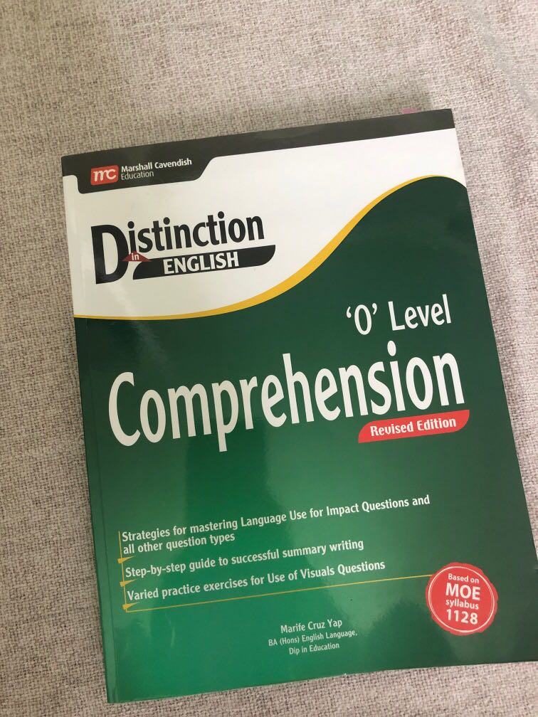 Distinction in English- O Level Comprehension, Hobbies & Toys, Books ...