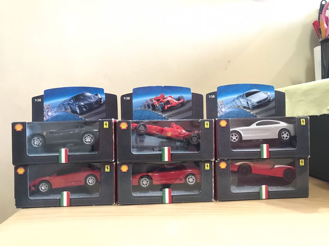 FERRARI SHELL CAR COLLECTION, Hobbies & Toys, Toys & Games on Carousell