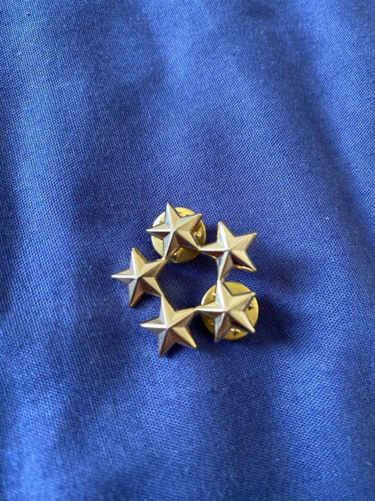 US Army Rothco Five-Star General Gold Rank, Hobbies & Toys, Memorabilia ...