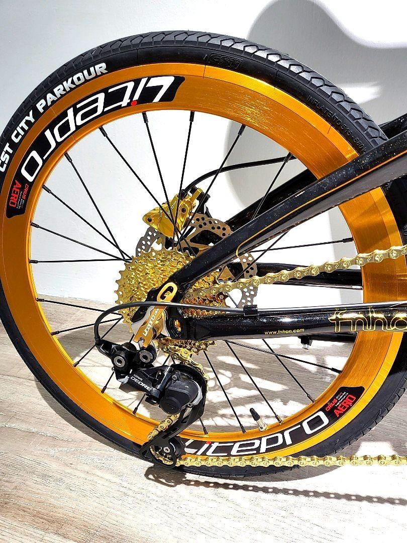 Fnhon Tornado Glossy Black/Gold - 20" (Shimano 20 Speed Groupset ...