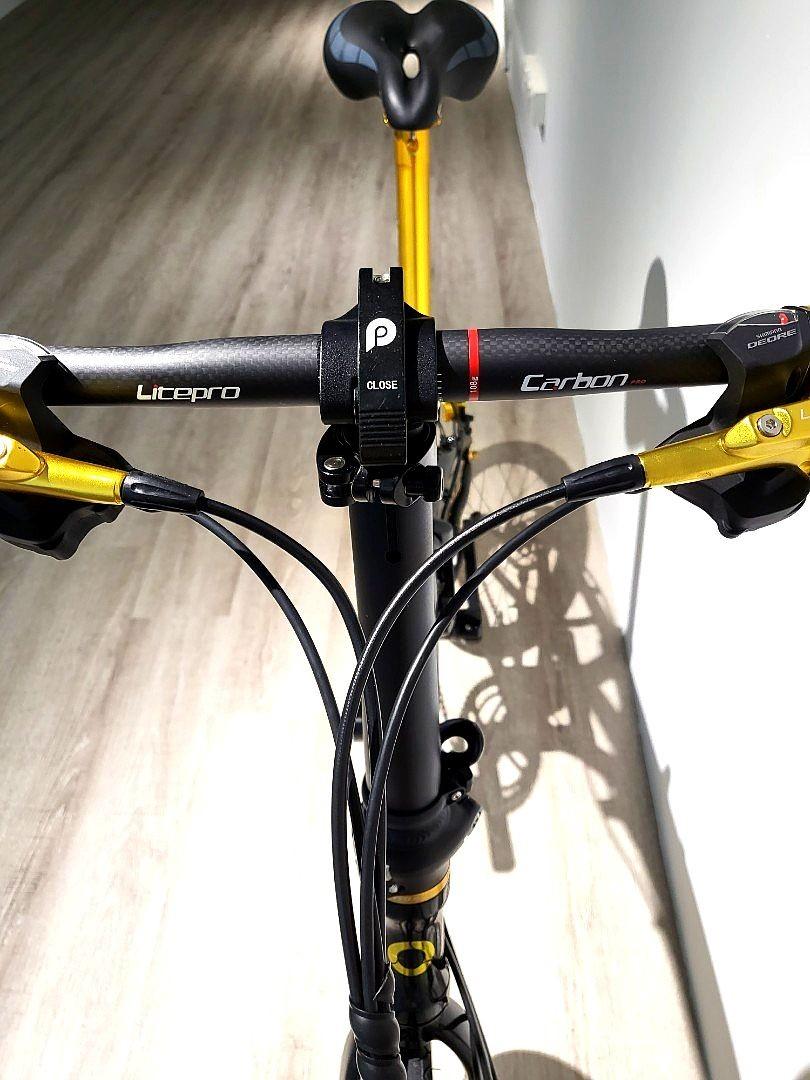 Fnhon Tornado Glossy Black/Gold - 20" (Shimano 20 Speed Groupset ...