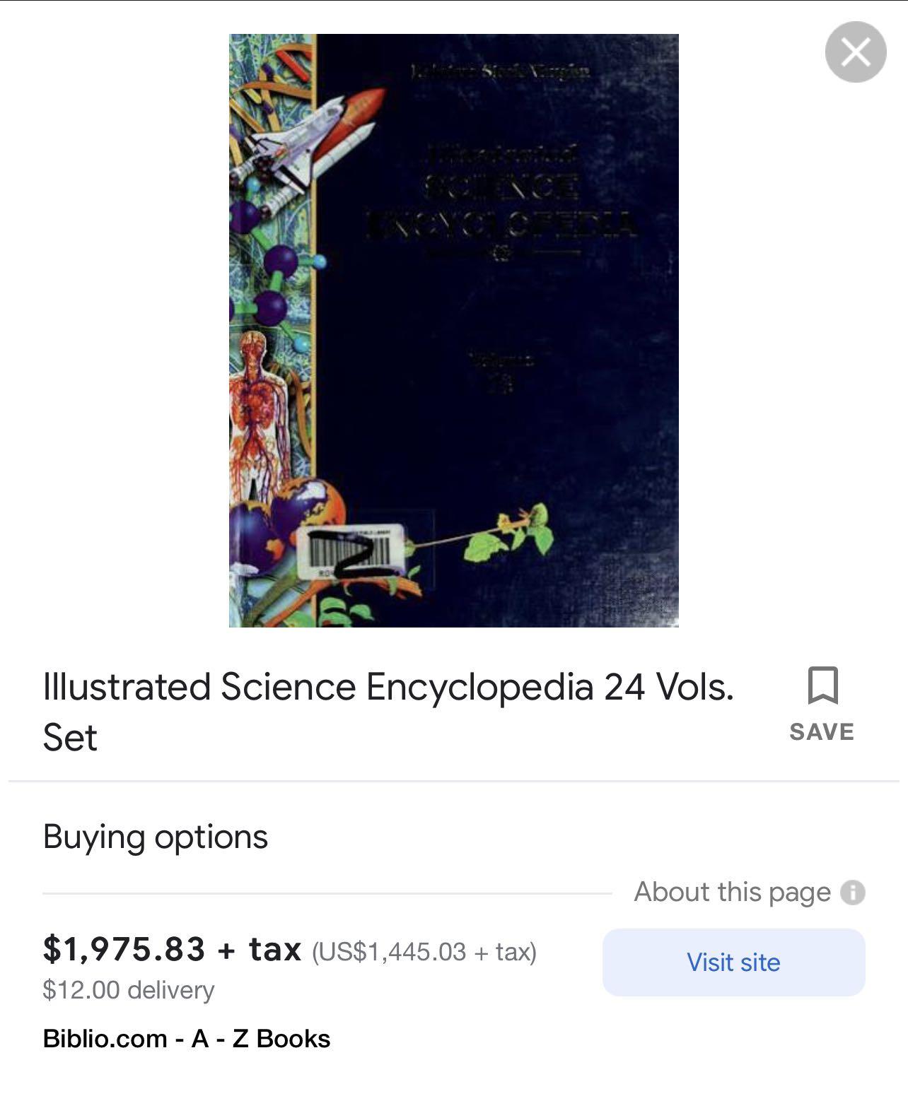 [FULL SET of 24] Illustrated Science Encyclopedia by Raintree Steck ...