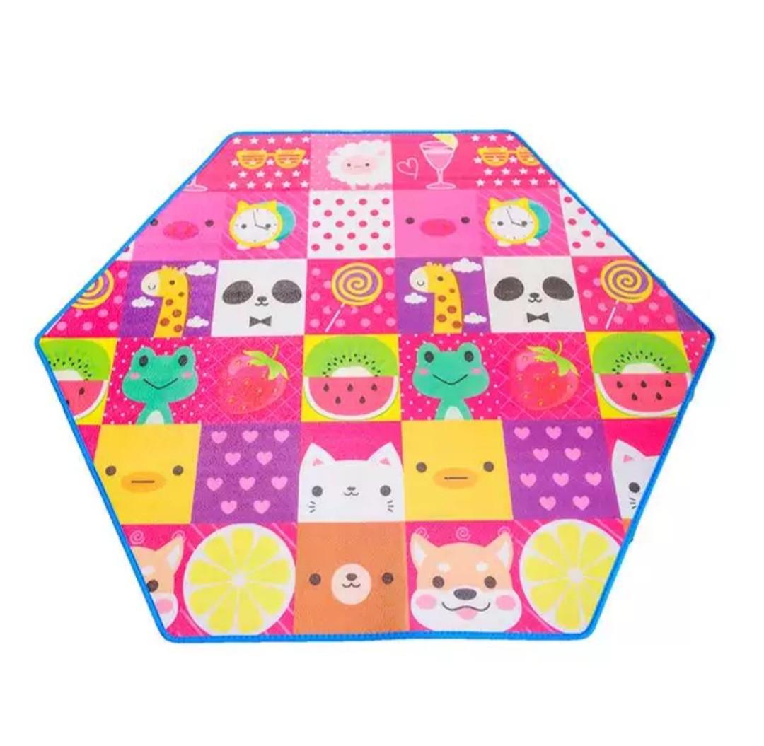 Hexagonal Mat for Hexagonal Playpen, Babies & Kids, Infant Playtime on ...