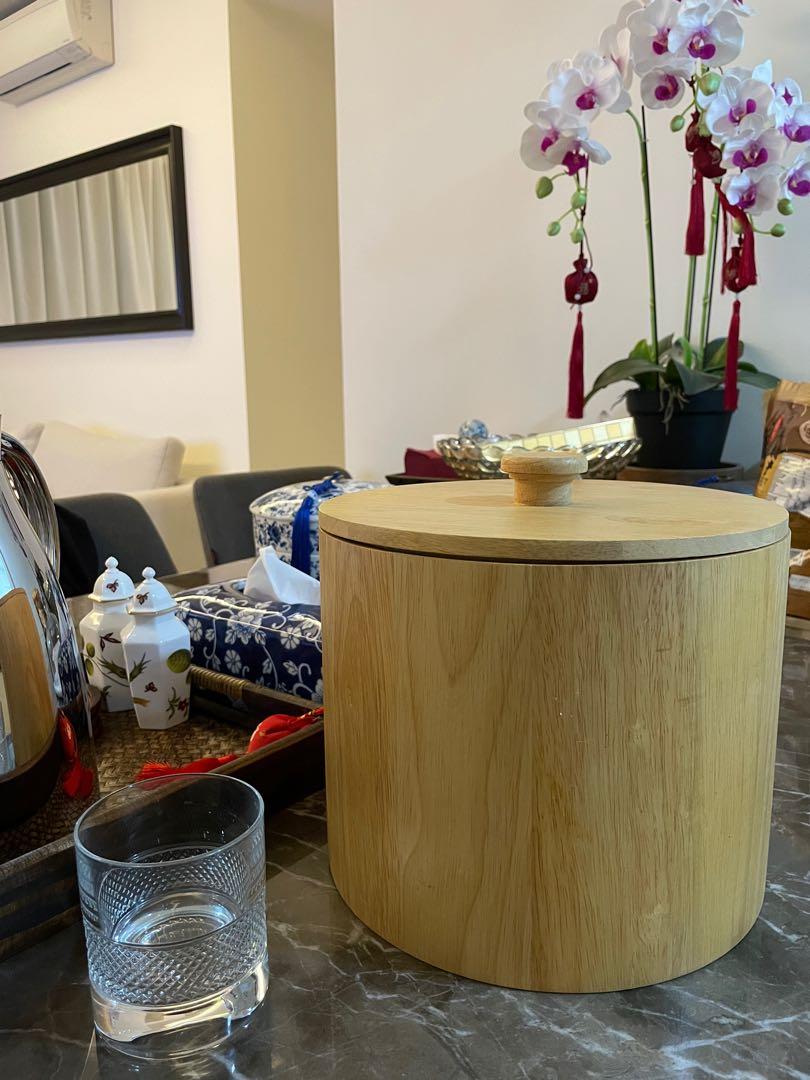 Japanese Wooden Rice Container, Furniture & Home Living, Kitchenware ...