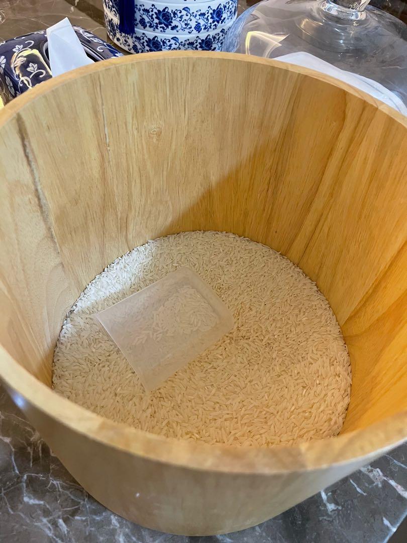 Japanese Wooden Rice Container, Furniture & Home Living, Kitchenware ...