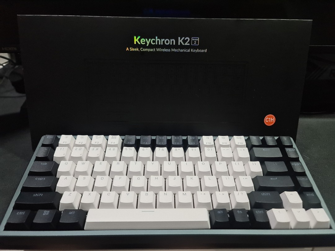 Keychron k2 v2 hotswappable RGB aluminum frame red switch, Computers ...