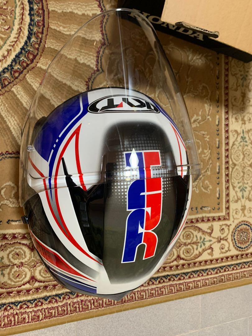 KYT NFJ Helmet Honda HRC, Motorcycles, Motorcycle Accessories on Carousell