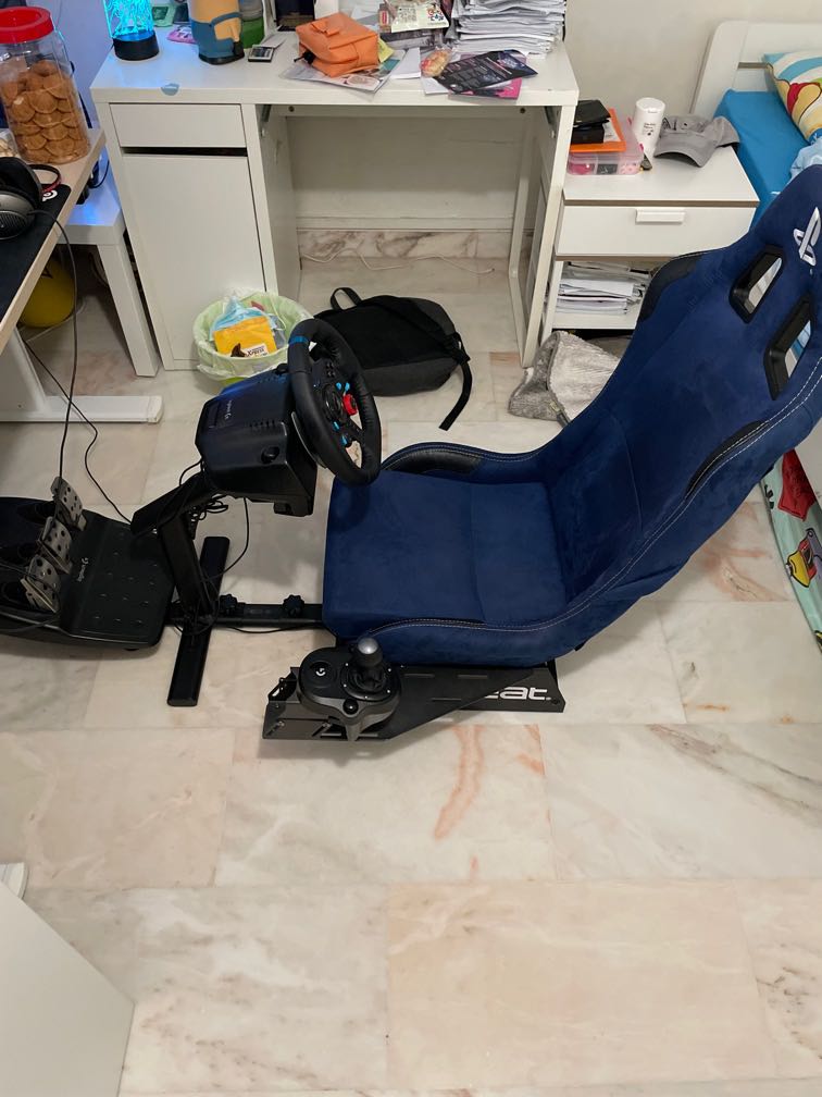 logitech g29 with seat, Video Gaming, Gaming Accessories, Controllers ...