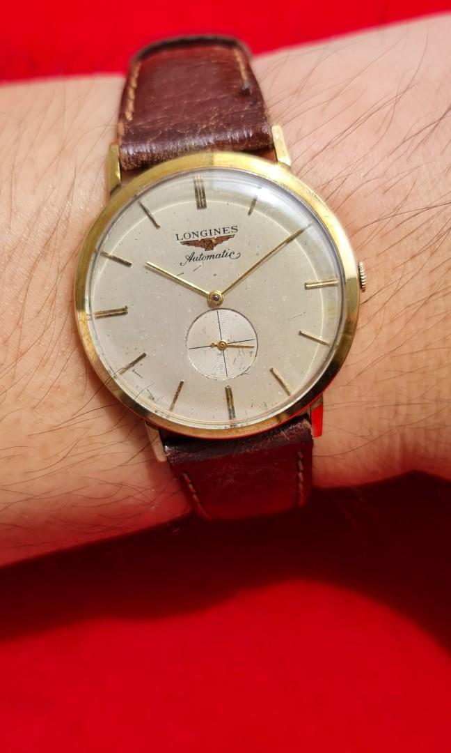 Longines Sub Second Automatic, Fesyen Pria, Jam Tangan di Carousell