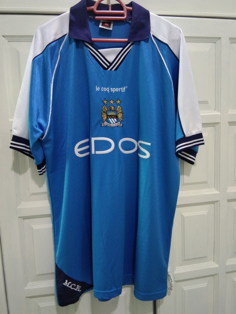 Manchester City Retro Kits, Men's Fashion, Activewear on Carousell