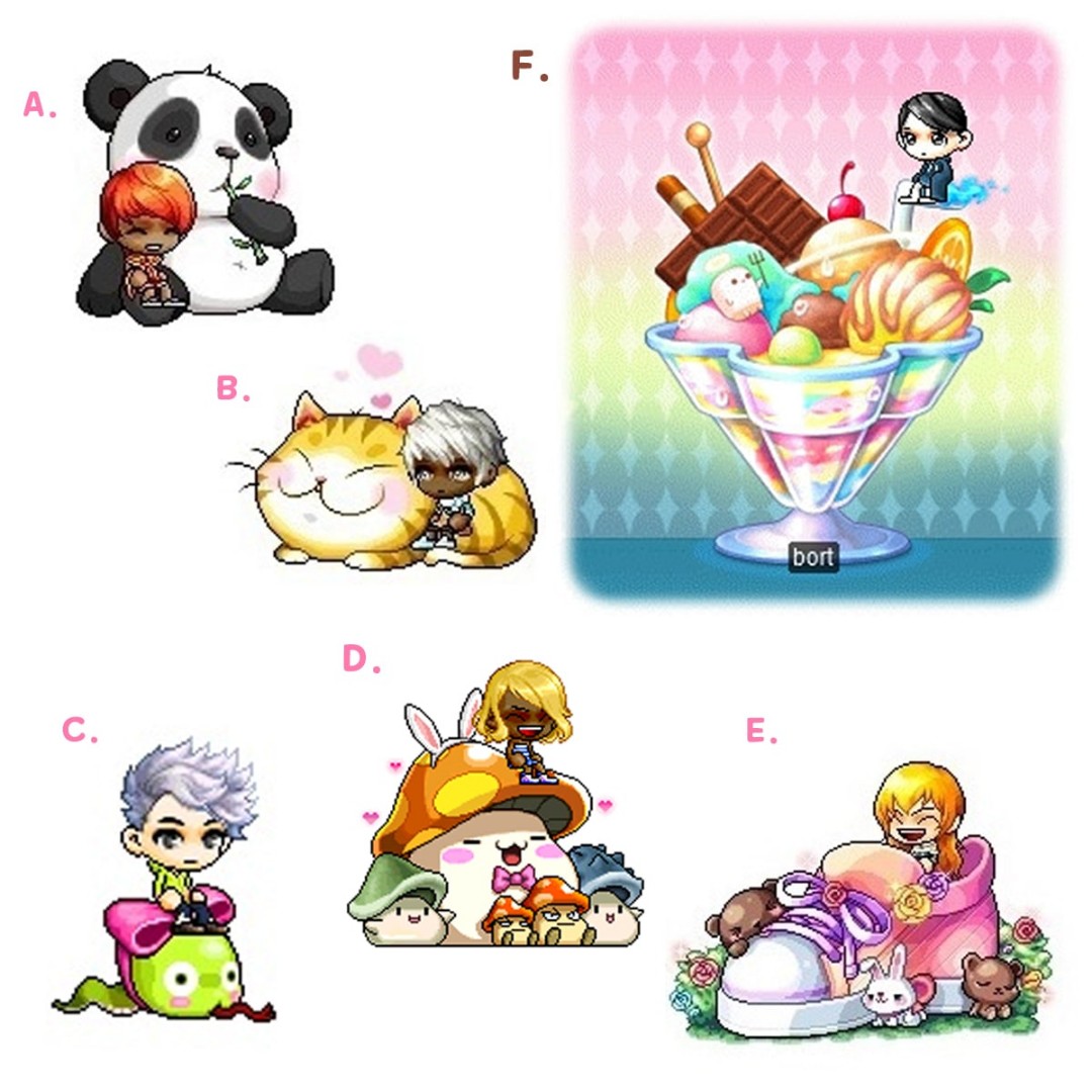 Maplestory cute chairs :D, Video Gaming, Gaming Accessories, In-Game ...