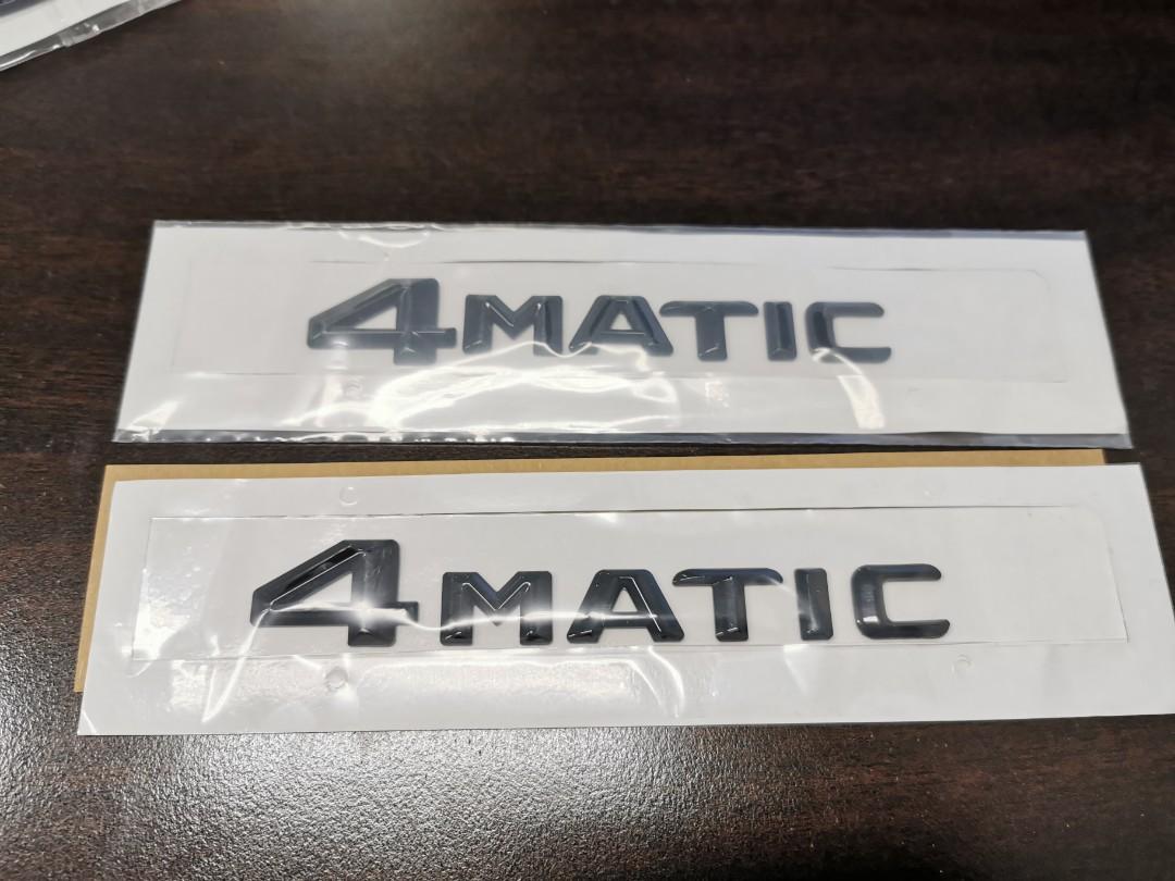 Mercedes Benz 4matic Gloss Black Logo, Car Accessories, Accessories on ...