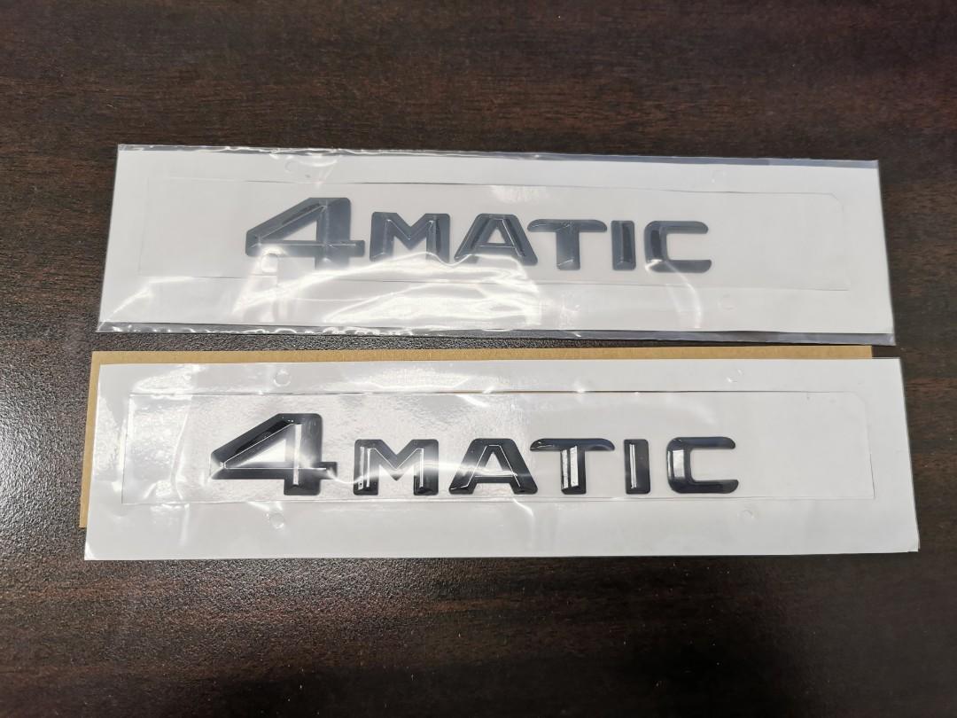 Mercedes Benz 4matic Gloss Black Logo, Car Accessories, Accessories on ...