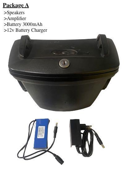 Motorcycle speaker box, Motorcycles, Motorcycle Accessories on Carousell