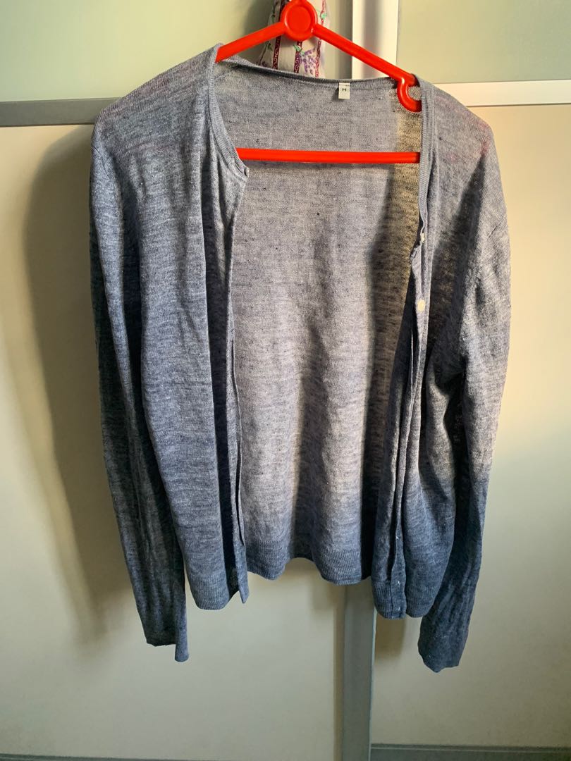 Muji cardigan, Women's Fashion, Coats, Jackets and Outerwear on Carousell
