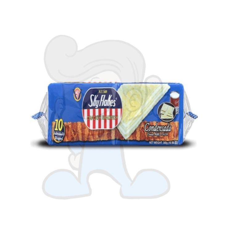M.Y. San SkyFlakes Crackers Condensada, Pack of 4 (4 x 300g), Food ...