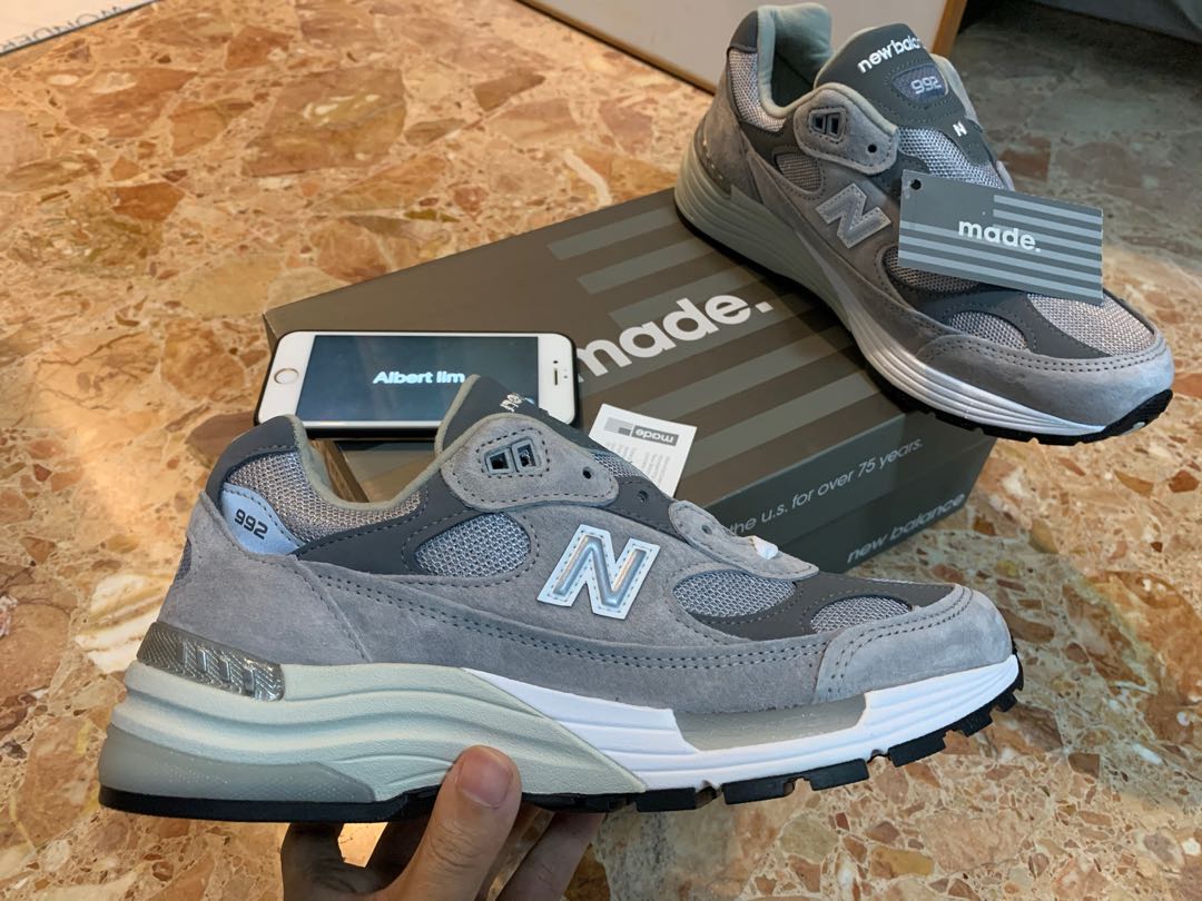 New Balance M992 GR (US 7), Men's Fashion, Footwear, Sneakers on Carousell
