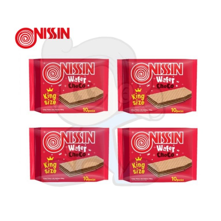 Nissin Chocolate Wafer King Size, Pack of 4 (4 x 220g), Food & Drinks ...