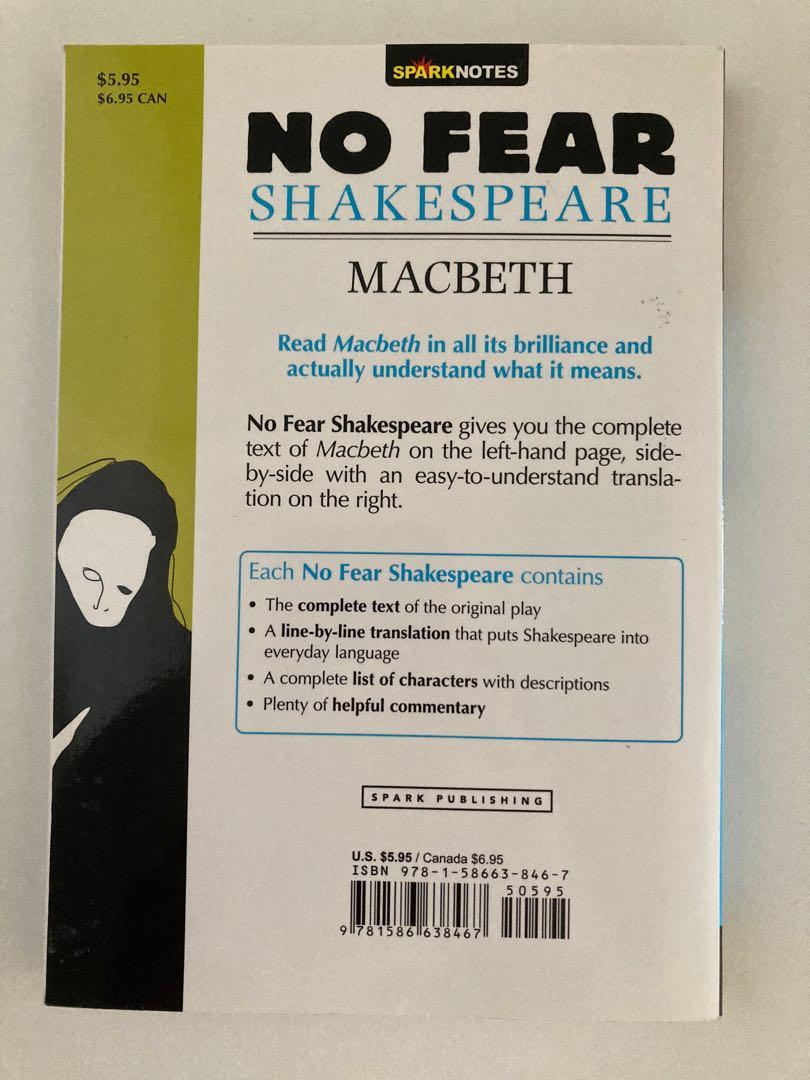 No Fear Shakespeare Macbeth (side by side Plain English), Hobbies ...