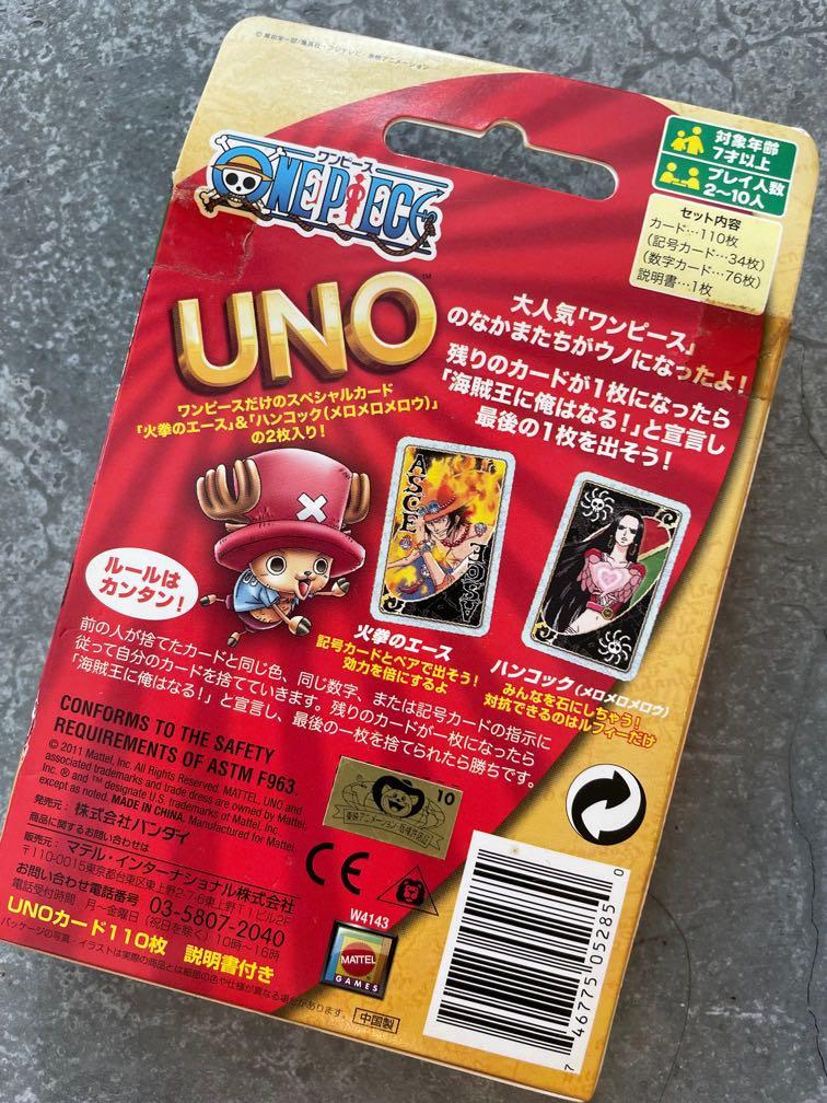 One piece uno Japanese card game, Hobbies & Toys, Toys & Games on Carousell