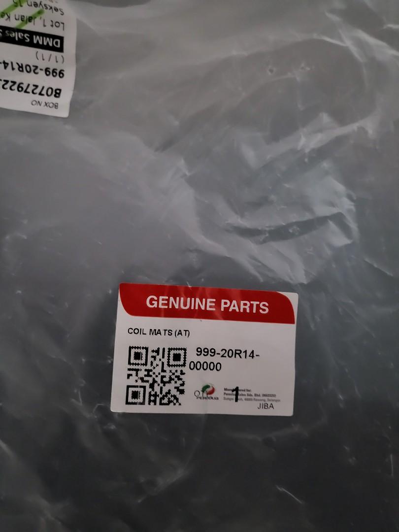 Original Perodua Myvi Gear Up Coil Mats, Auto Accessories on Carousell