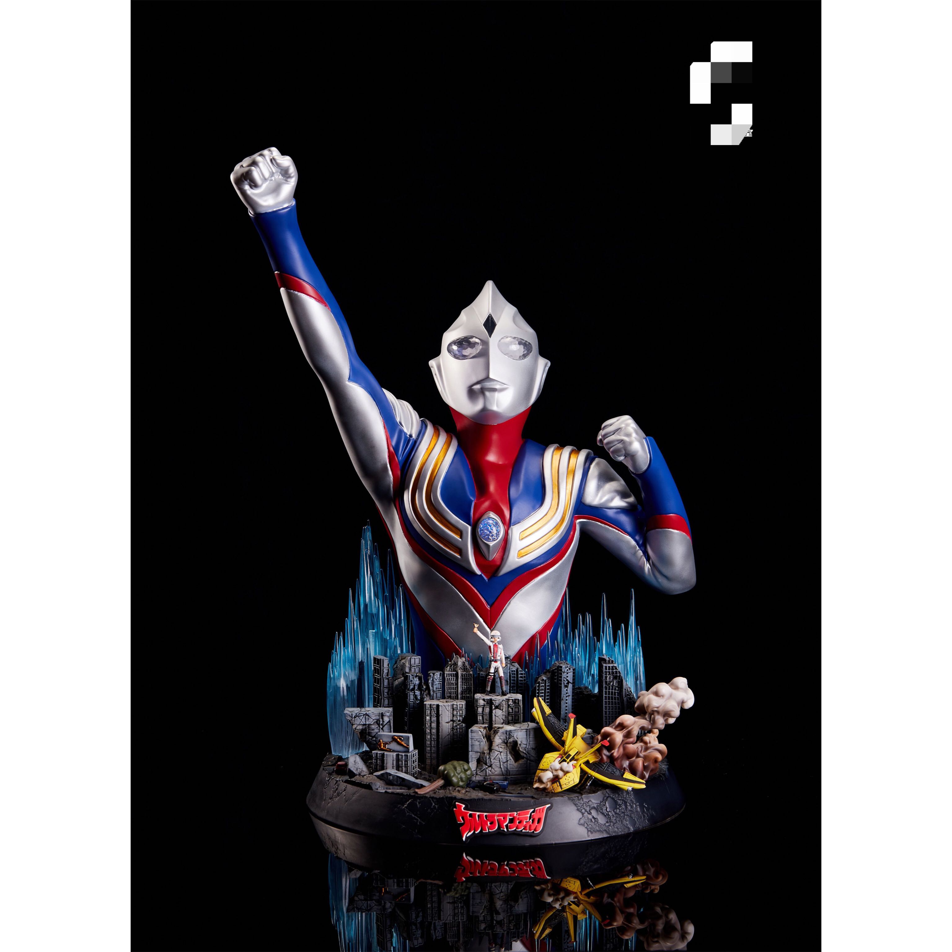 PO: Ultraman Tiga Rising Pose Statue, Hobbies & Toys, Toys & Games on ...