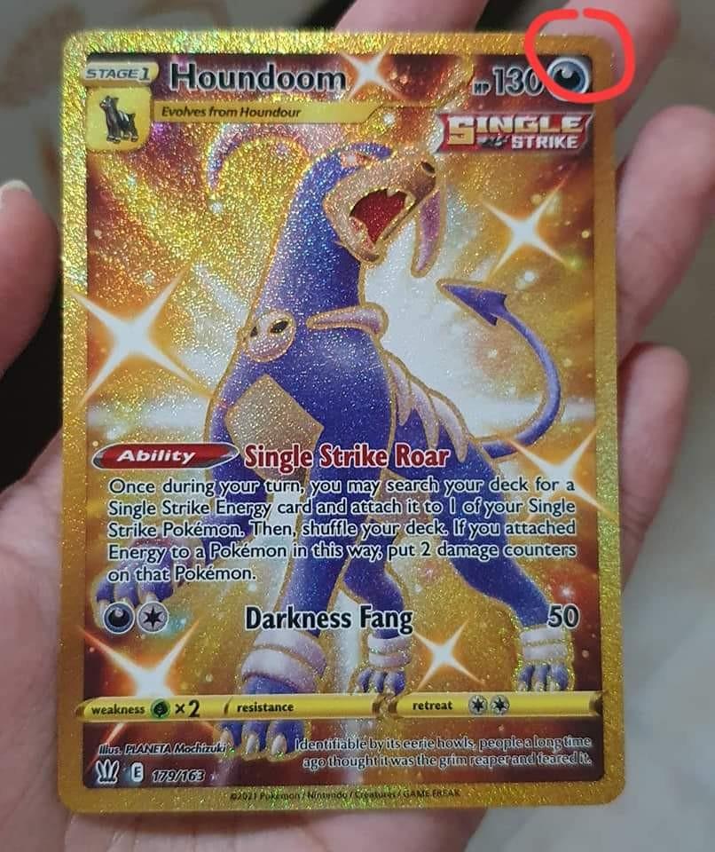 Pokemon Houndoom Gold Secret Rare 179/163 Battle Styles SR, Hobbies ...