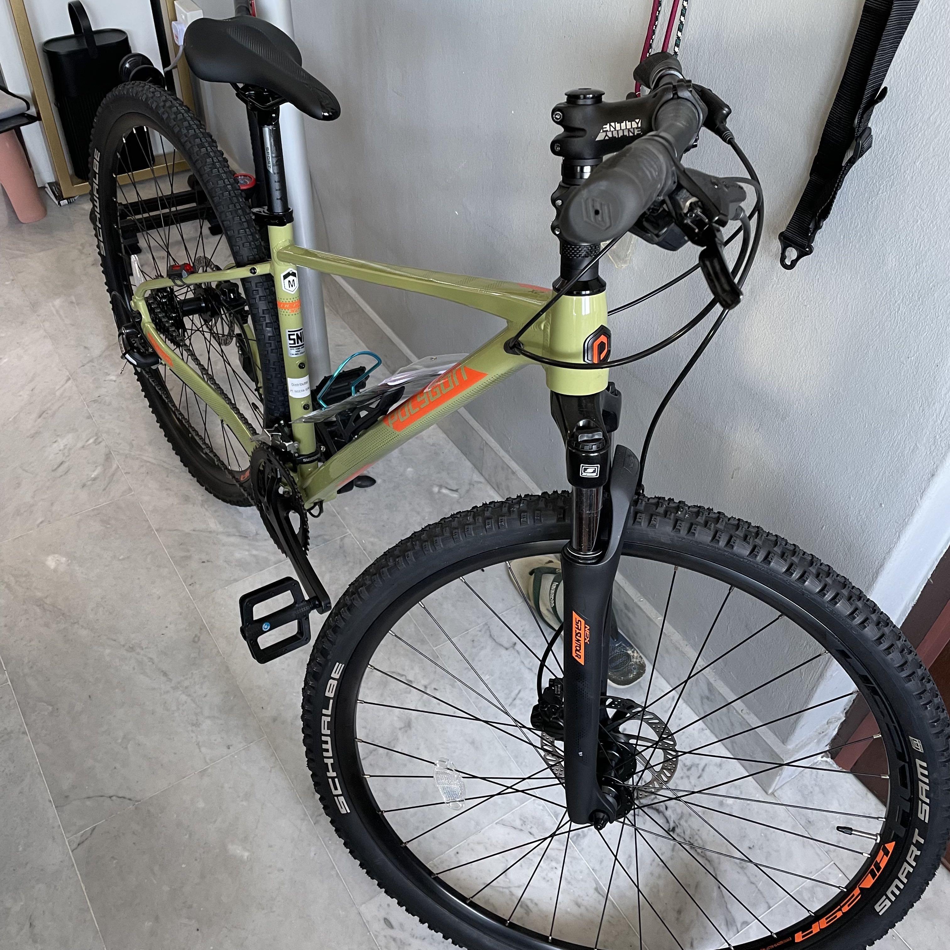 Polygon Heist X2 Hybrid Bicycle (Green) - Medium, Sports Equipment ...