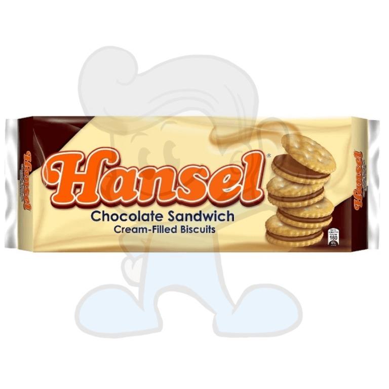Rebisco Hansel Chocolate Sandwich, Cream-Filled Biscuits, Pack of 4 (40 ...