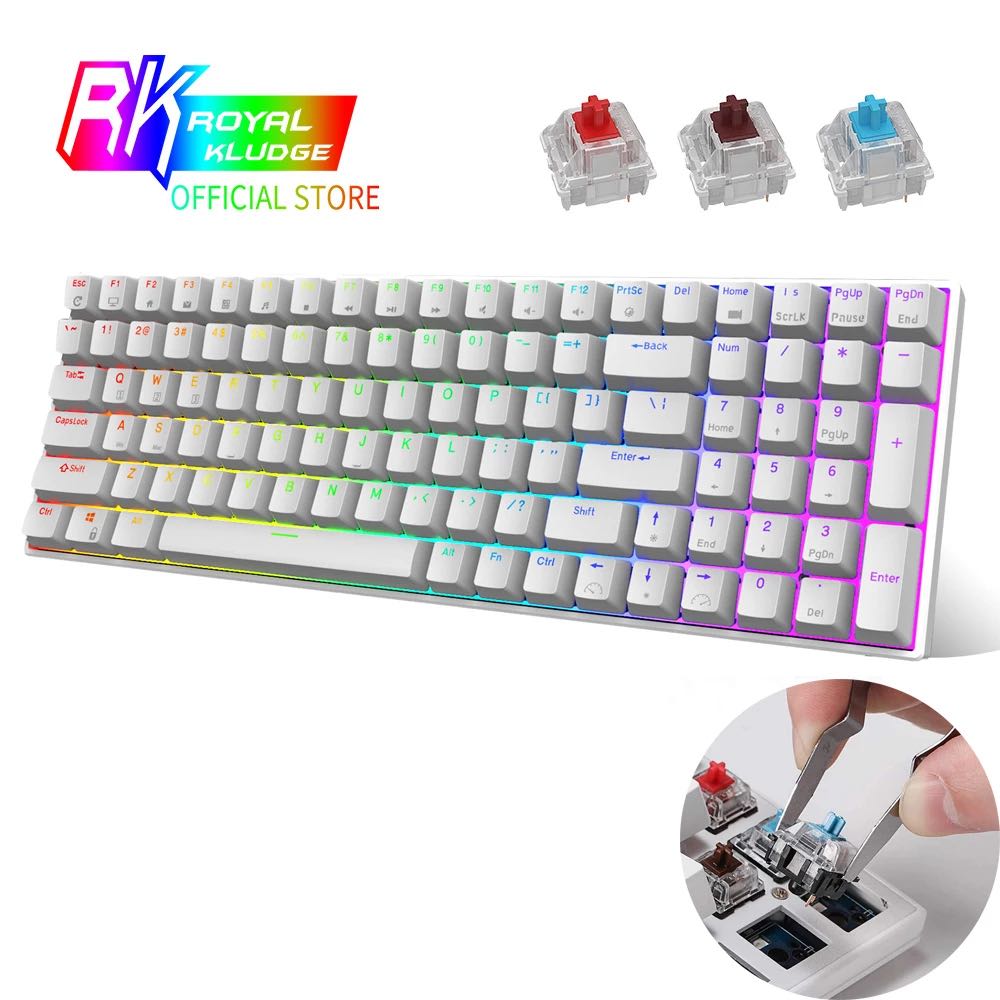 Royal Kludge Rk100 RGB Red Switches, Computers & Tech, Parts ...