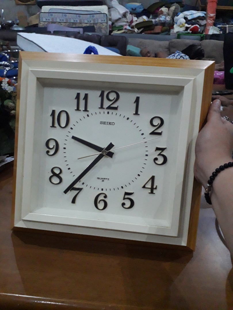 Seiko Japan Wall Clock, Furniture & Home Living, Home Decor, Clocks on ...