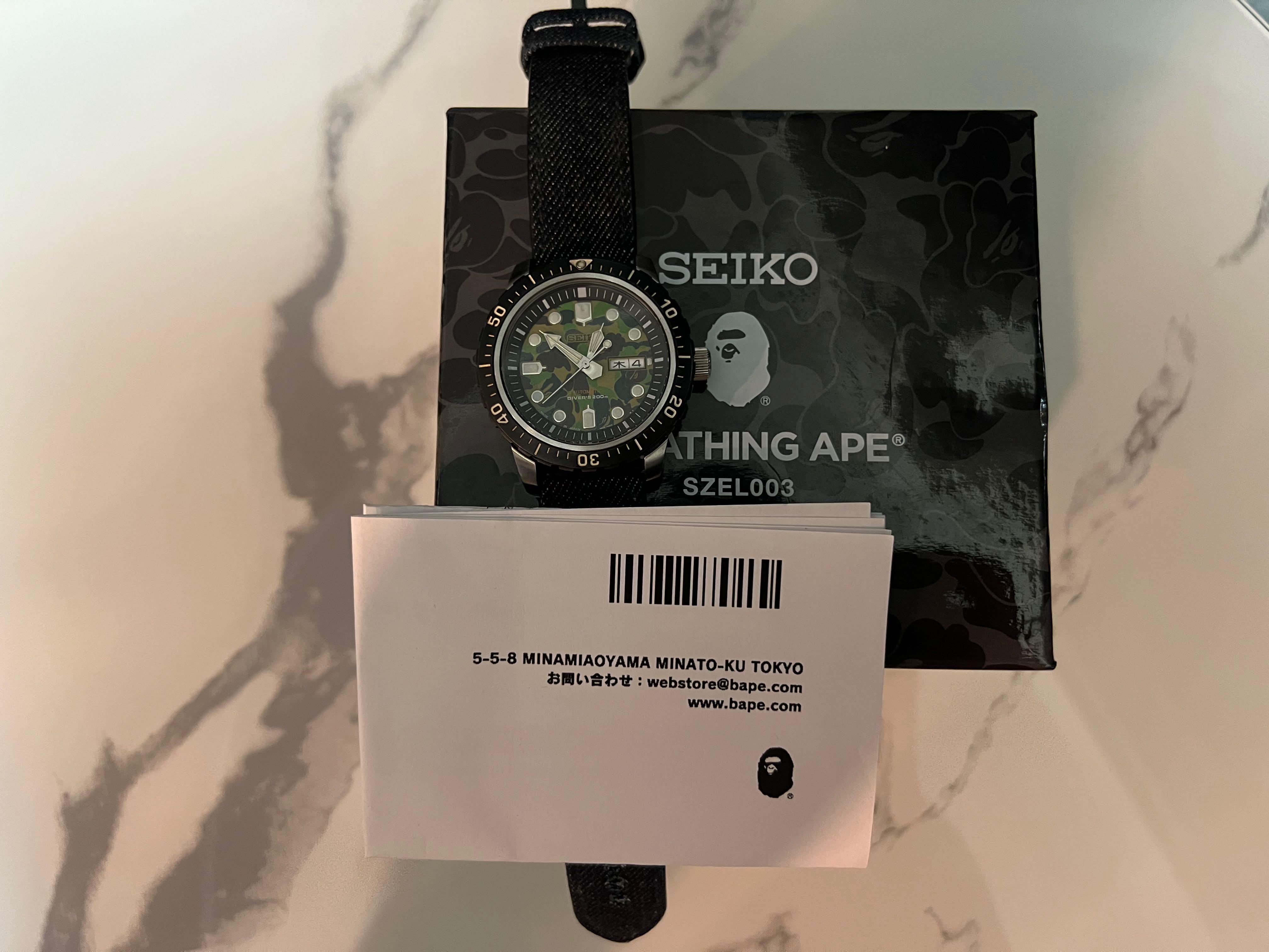 Seiko x Bape, Men's Fashion, Watches & Accessories, Watches on Carousell
