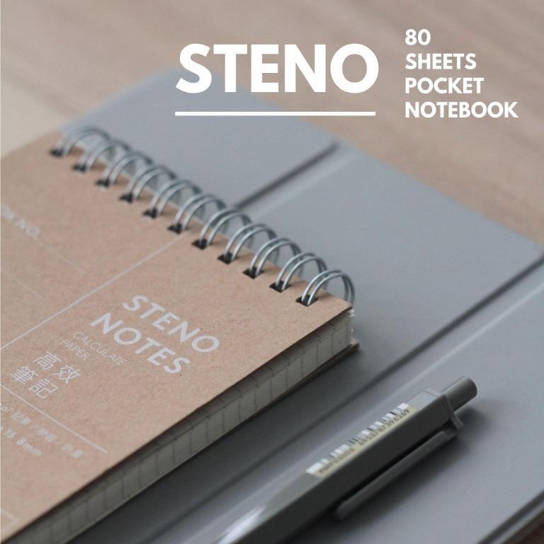 (SET OF 2) STENO NOTES - A6 Ring Bound Pocket Notebook, Hobbies & Toys ...