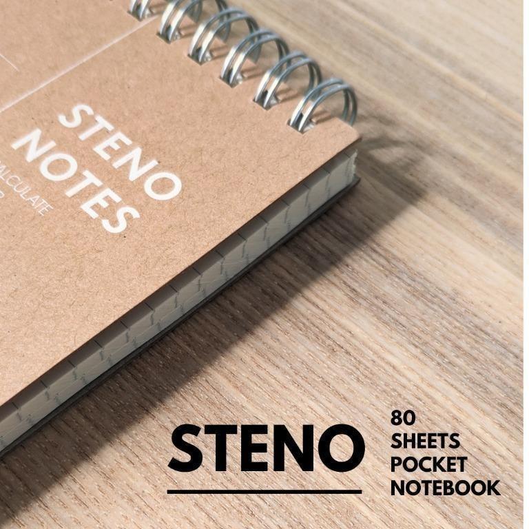 (SET OF 2) STENO NOTES - A6 Ring Bound Pocket Notebook, Hobbies & Toys ...