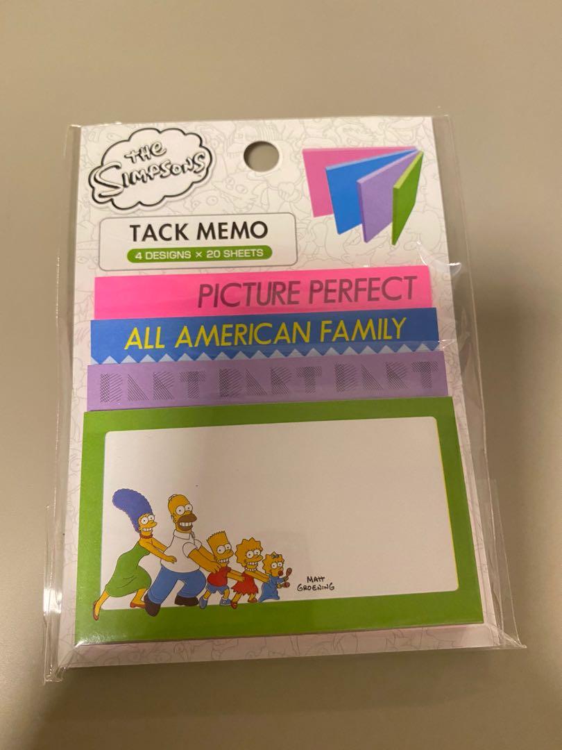 Simpsons sticky memo, 興趣及遊戲, 手作＆自家設計, 文具 - Carousell