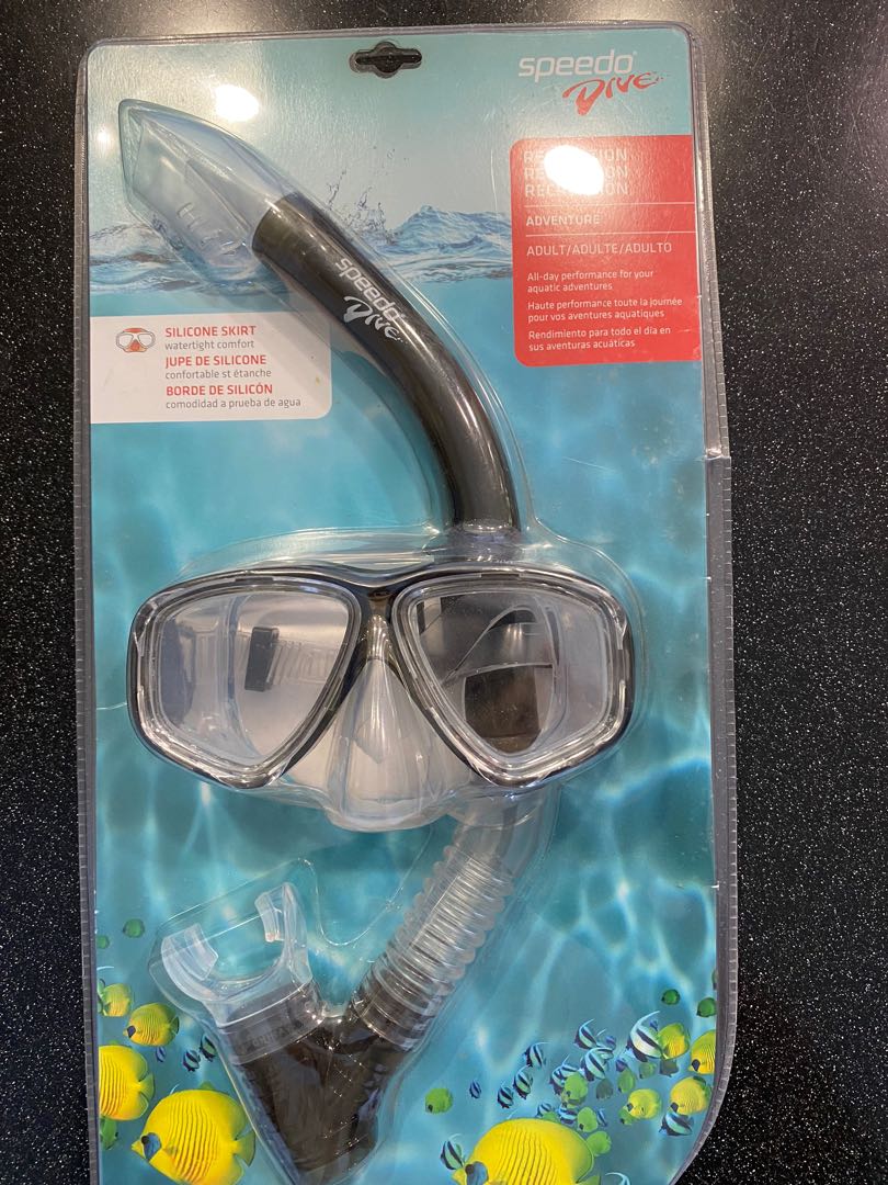 Speedo Drive - Swim Mask & Snorkel Set For Adult, Sports Equipment ...