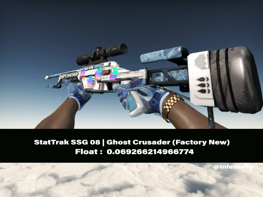 StatTrak SSG 08 Ghost Crusader FN CSGO SKINS KNIVES, Video Gaming ...