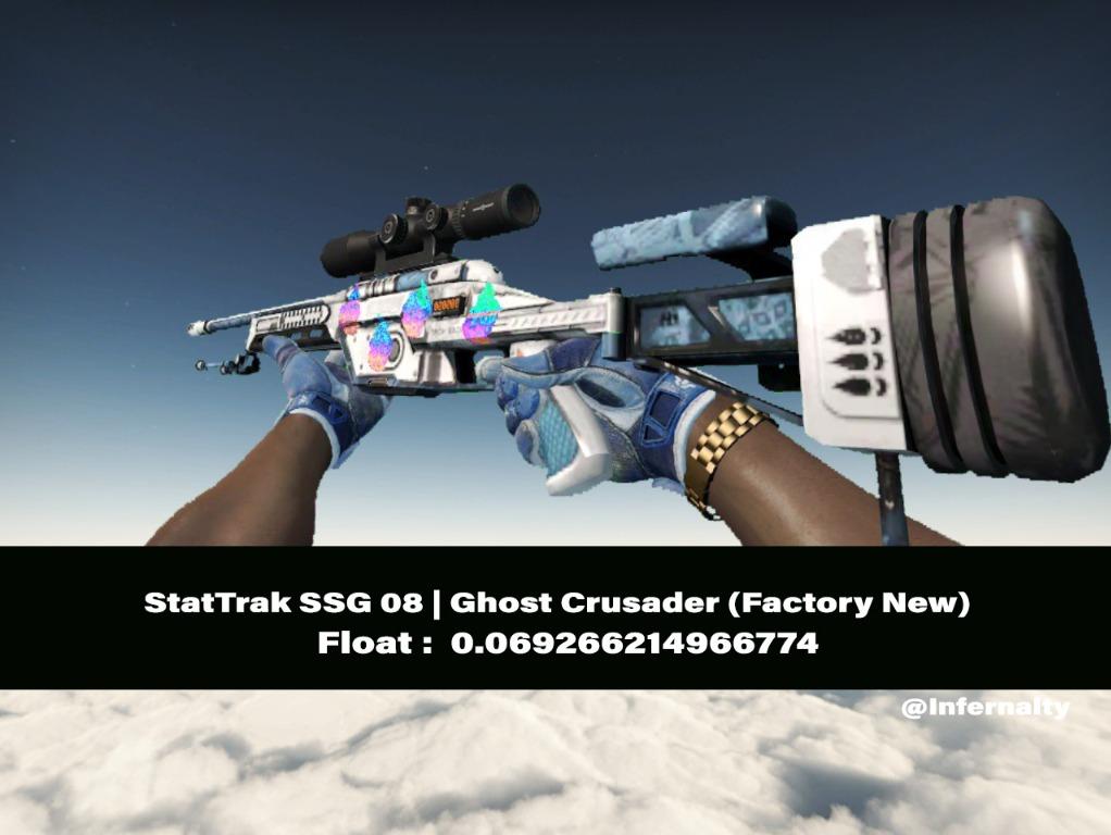 StatTrak SSG 08 Ghost Crusader FN CSGO SKINS KNIVES, Video Gaming, Gaming Accessories, In-Game ...