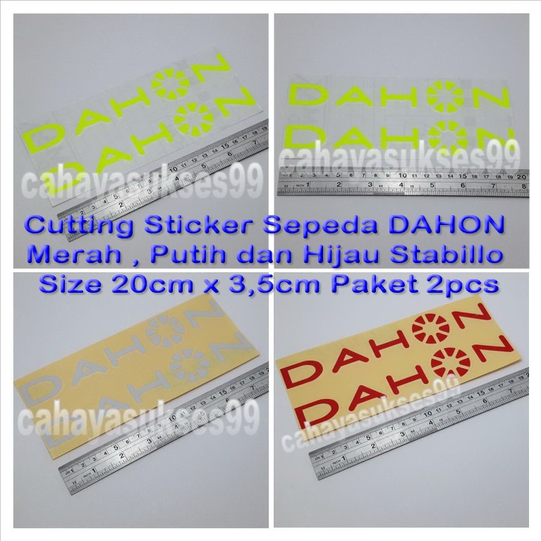 Sticker Sepeda DAHON Reflective Sepeda Lipat Variasi Cutting Stiker ...