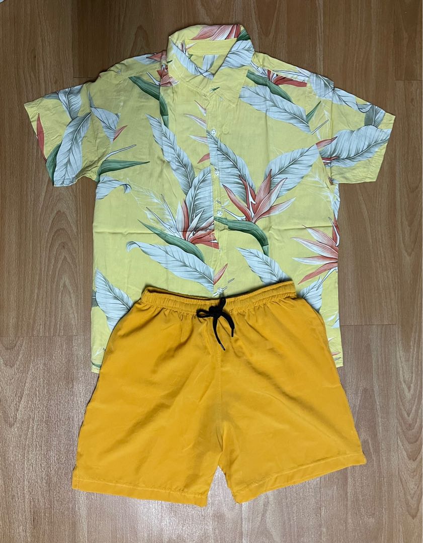 Summer Terno Outfit, Men's Fashion, Tops & Sets, Tshirts & Polo Shirts ...