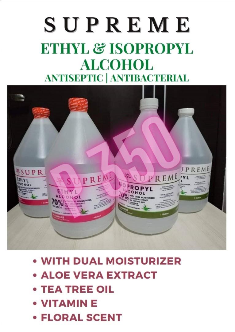Supreme Alcohol (Ethyl & Isopropyl) 1 gal, Beauty & Personal Care ...