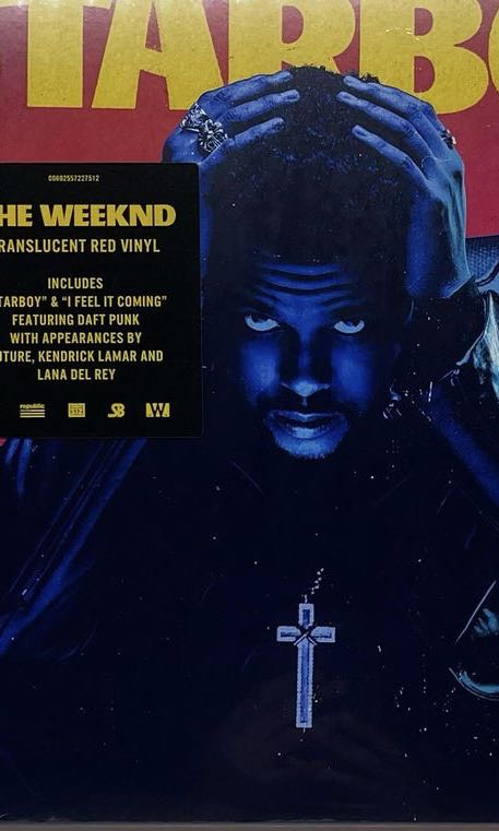 The Weeknd - Starboy (translucent red vinyl), Hobbies & Toys, Music ...