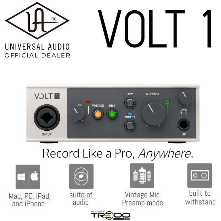 Universal Audio Volt 1 USB Audio Interface, Audio, Other Audio ...