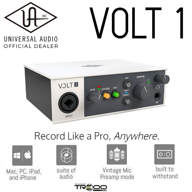 Universal Audio Volt 1 USB Audio Interface, Audio, Other Audio ...