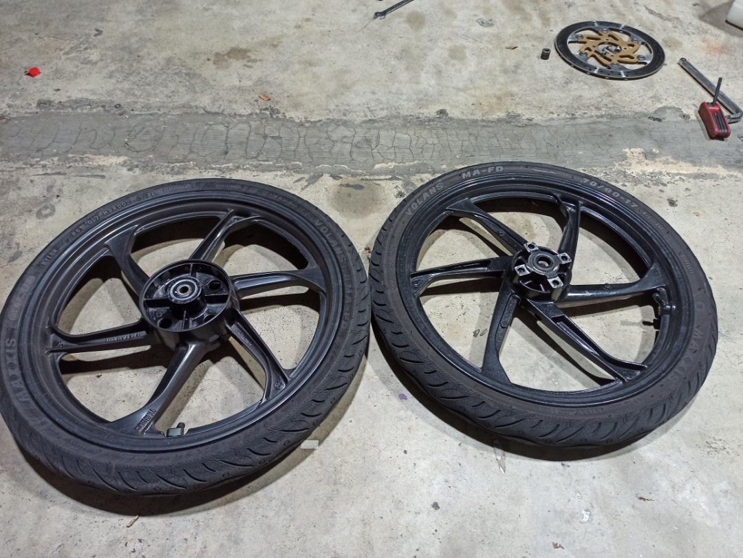 Used rim Original YAMAHA ENKEI 6 batang Jupiter 135/x1r, Motorcycles ...