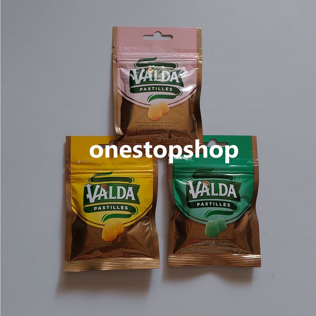 Valda Pastilles Lemon Menthol/Original Menthol/Himalayan Salt 20g x2 ...