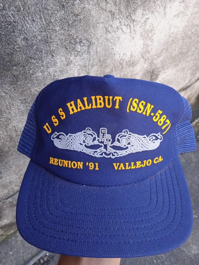 Vintage 90s Uss halibut marine trucker snapback, Men's Fashion, Watches ...