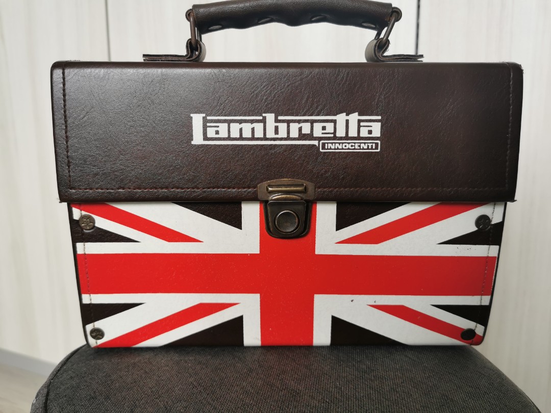 Vintage Lambretta Box Bag (Union Jack Design), Hobbies & Toys ...