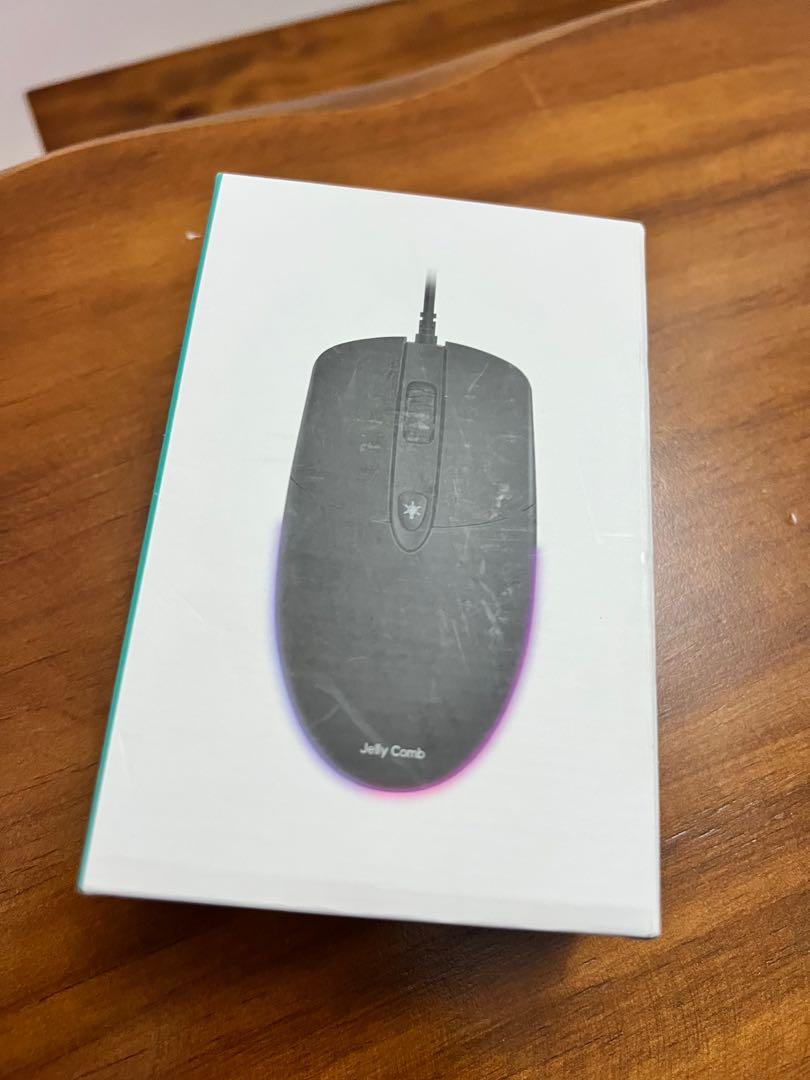 (W4) Jelly Comb USB Wired Mouse,RGB Optical Silent Computer Mouse,1600 ...