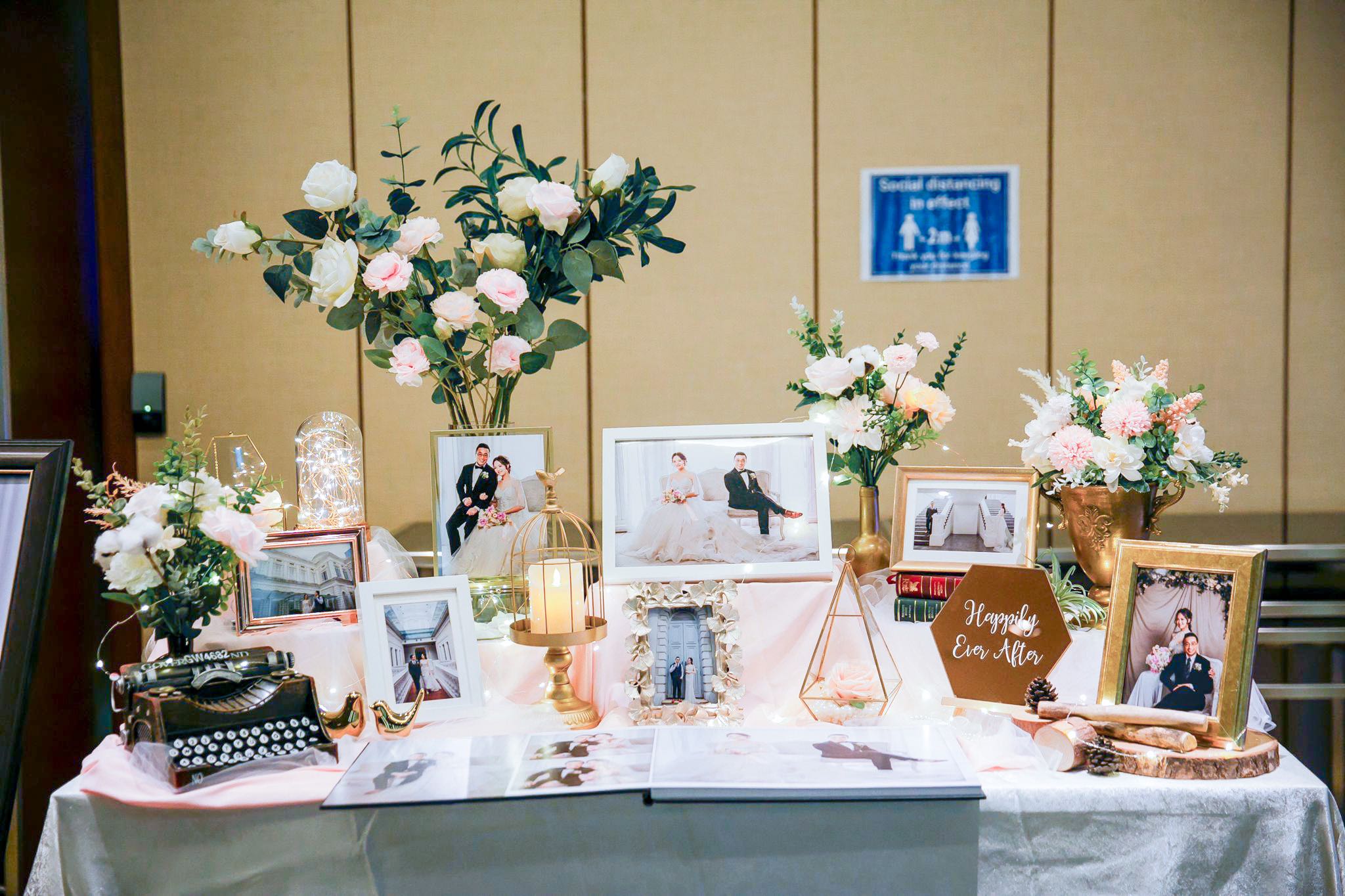 Wedding Photo Table Album Styling Rustic Whimsical Theme, Furniture ...